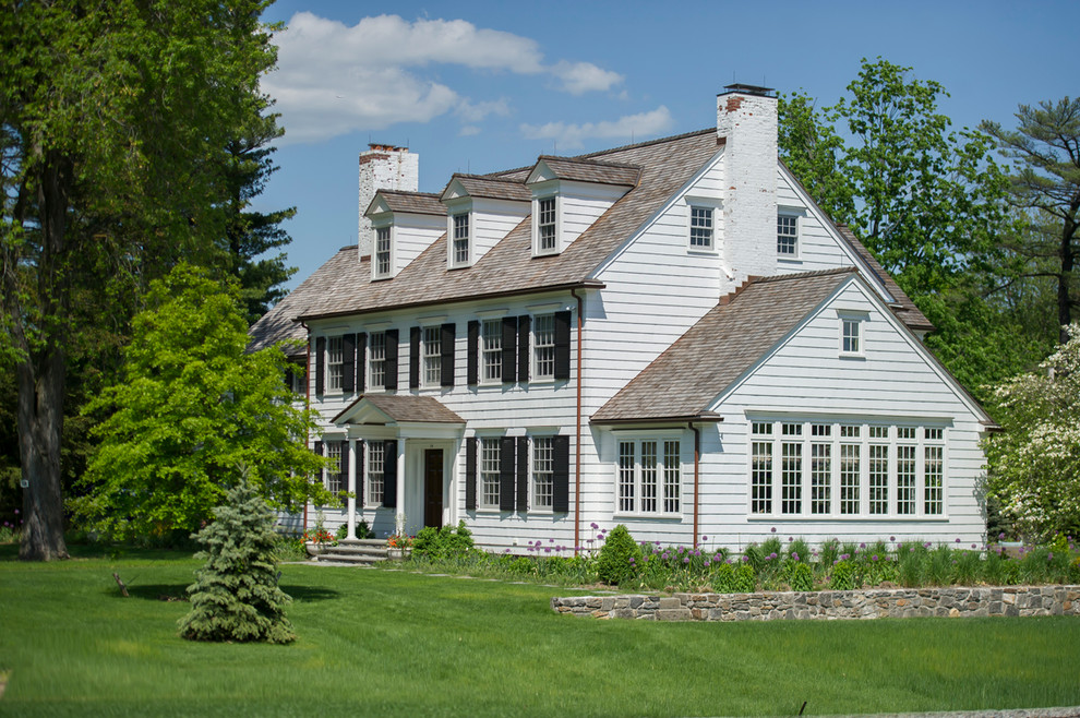 Rye Shingle Colonial - Traditional - Exterior - New York - by Paul ...