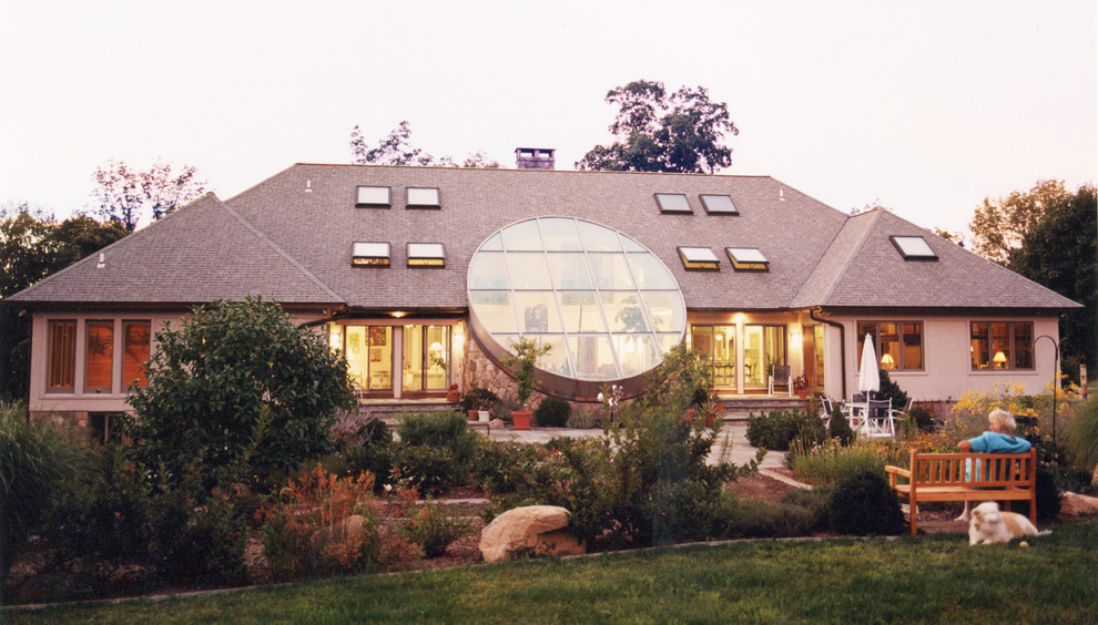 Sacred Geometry Passive Solar Ranch - Modern - Exterior - New York - by ...