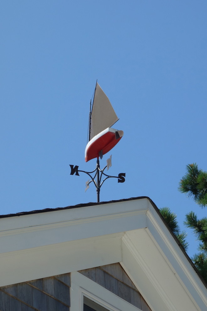 Sailboat Weather Vane on Garage - Traditional - Exterior - Boston - by ...
