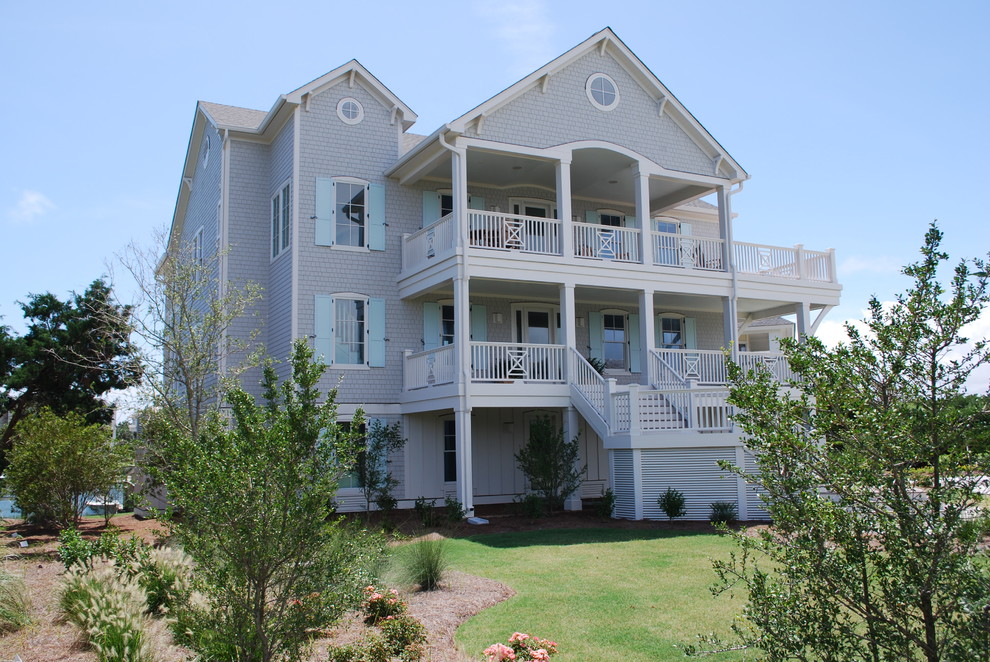 Salt Meadow Drive Figure Eight Island - Beach Style - Exterior - Other ...