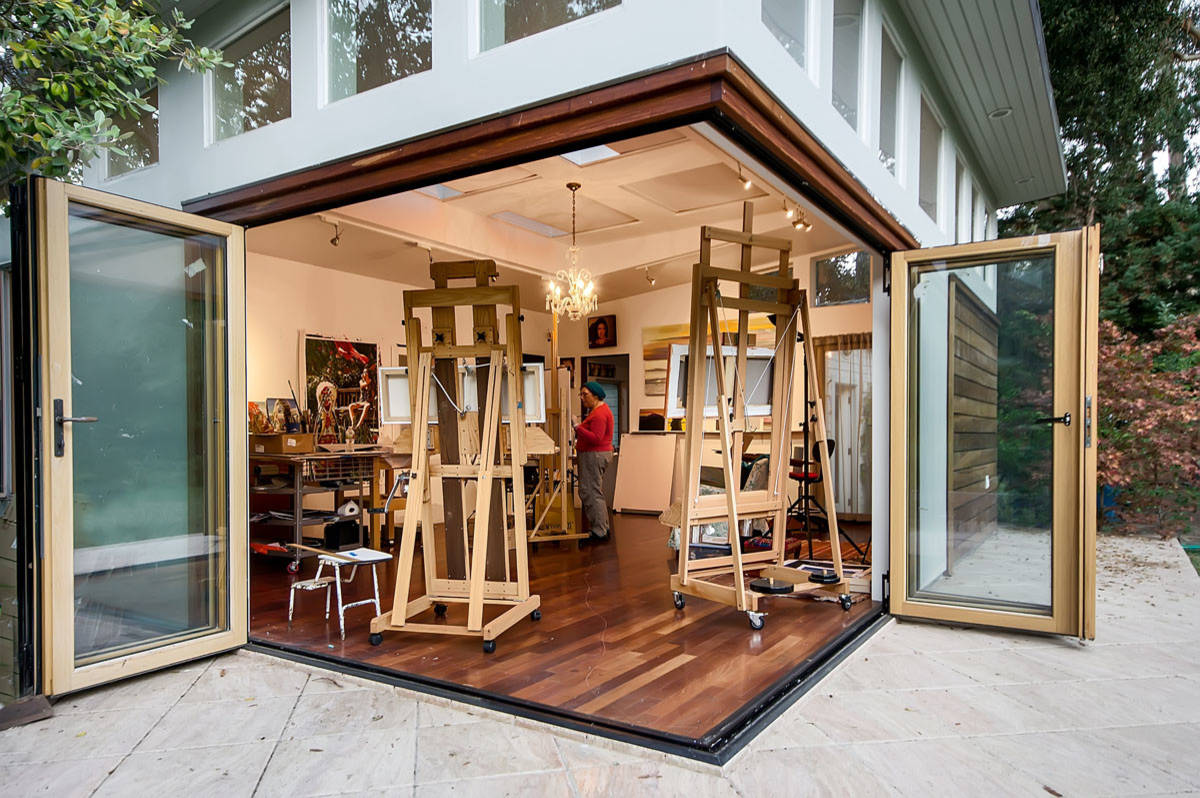Art Studio Designs Plans Mediterranean Hues Flow Into Renovated Artist