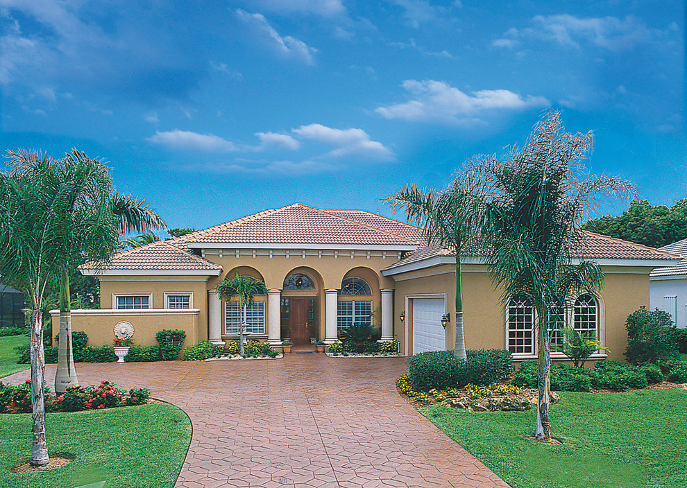 Sater Design Collection's 6756 "Kinsey" Home Plan - Mediterranean ...