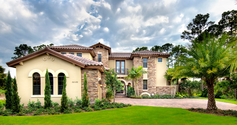 Sater Design Collection's 6797 "Casoria" Home Plan - Mediterranean - Exterior - Miami - by Sater ...