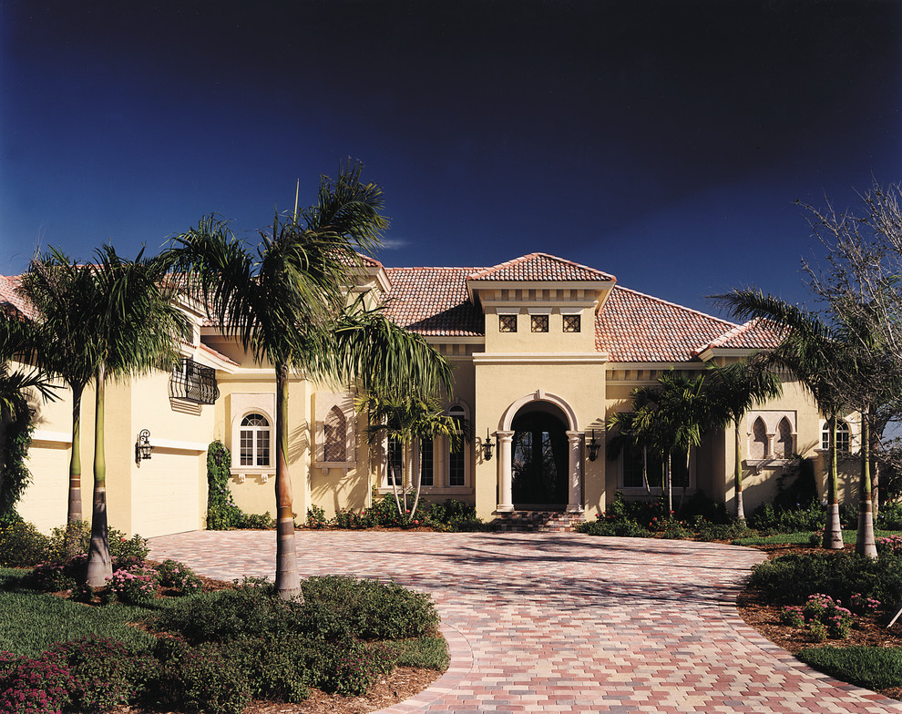 Sater Design Collection's 6932 "Martinique" House Plan - Mediterranean ...