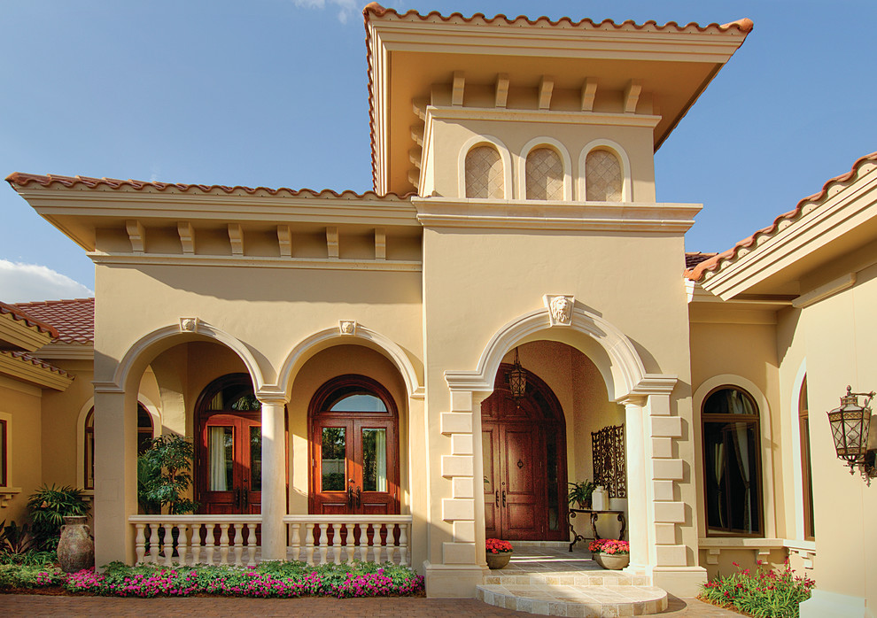 Sater Design Collection's 6955 "Prima Porta" Home Plan - Mediterranean ...
