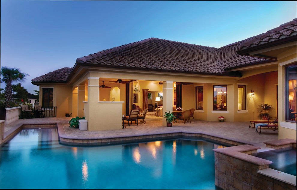 Sater Design Collection's 8052 "Caprina" Home Plan - Méditerranéen ...