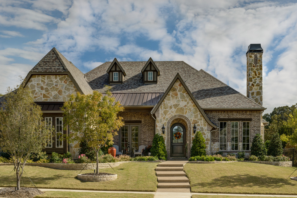 Schlegel Residence - Front Elevation - Rustic - Exterior - Dallas - by ...