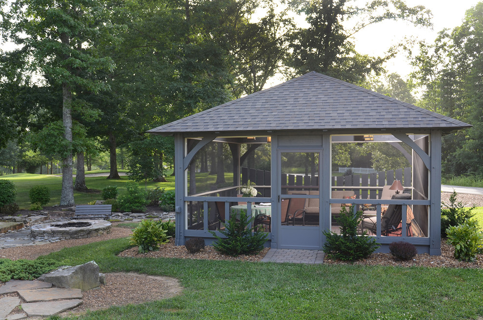 Screened In Pavilion - Exterior - Other - by Homestead Timber Frames ...