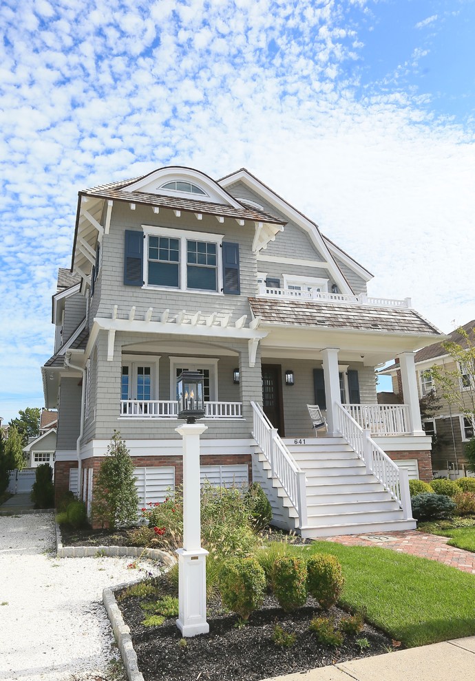 Seashore Colonial Exterior - Beach Style - Exterior - New York - by ...