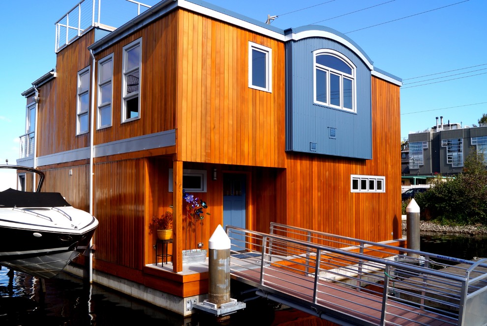 Seattle Lake Union Houseboat - Modern - Häuser - Seattle - von ...