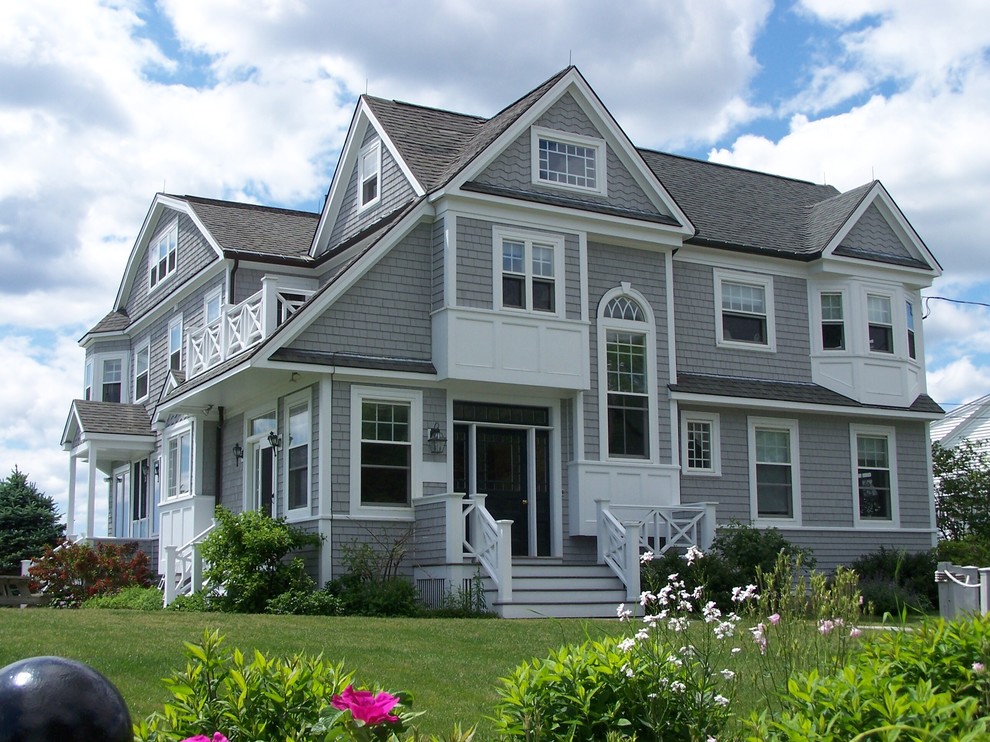 Seawall Classic Vintage Beach House - Beach Style - Exterior - Portland ...