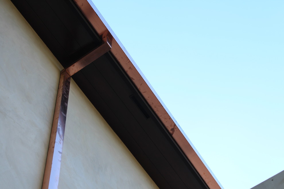 sectional 4x5 Box Gutters, 16 ounce Copper, Modern Home in Manhattan ...