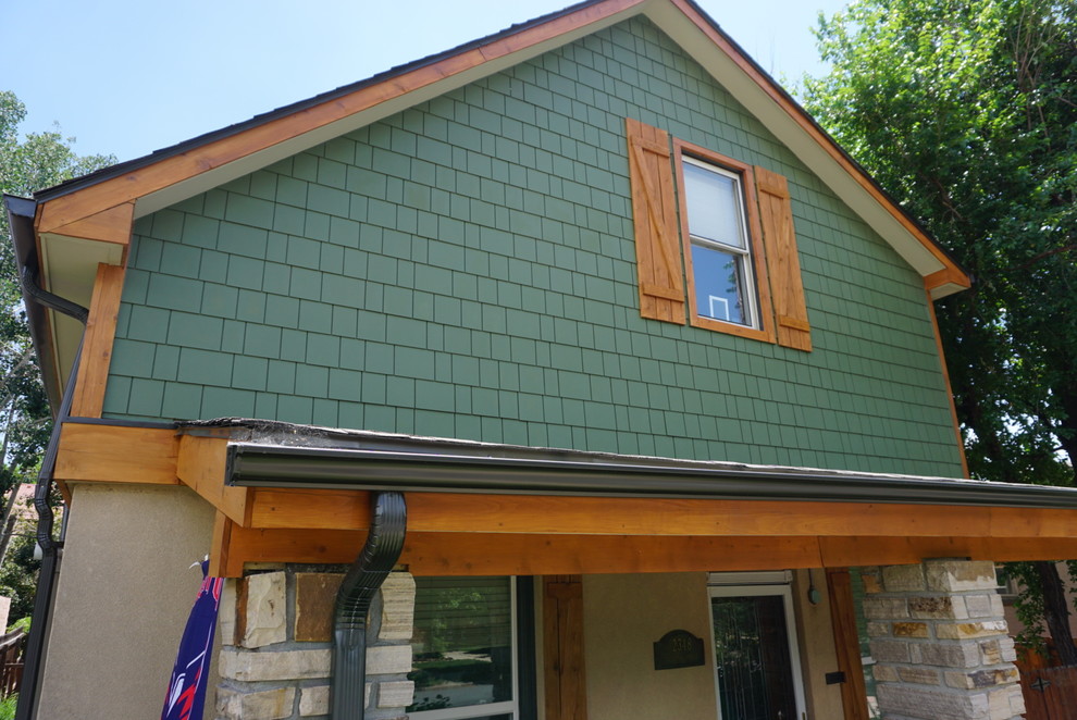 Shake Siding with custom cedar accents - Craftsman - Exterior - Denver ...