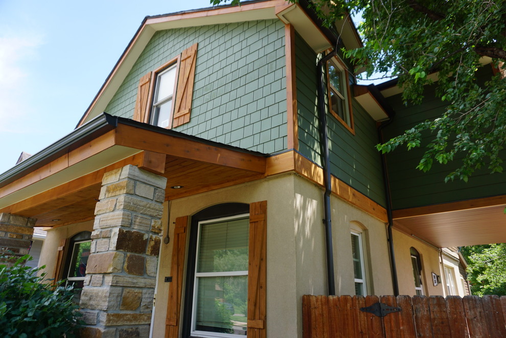 Shake Siding with custom cedar accents - Craftsman - Exterior - Denver ...