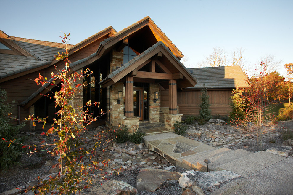 Shawnee, KS home - Rustic - Exterior - Kansas City - by Cornelius Homes ...