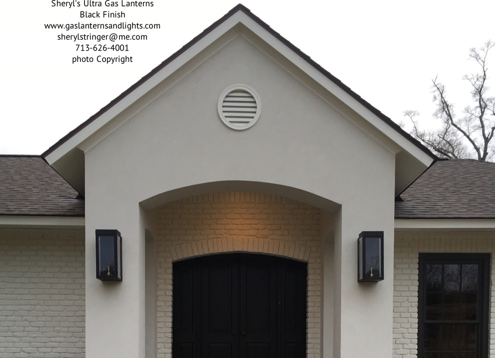 Sheryl's Ultra Contemporary Gas Lantern - Contemporary - Exterior ...
