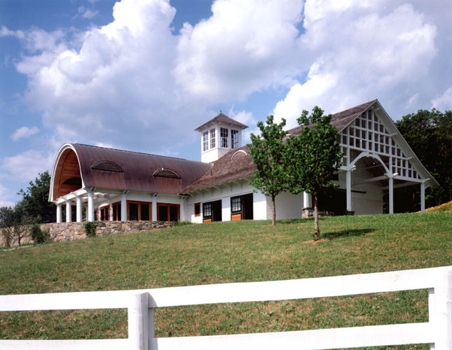 Shingle Style Horse Barn - Exterior - New York - by Trumbull Architects ...