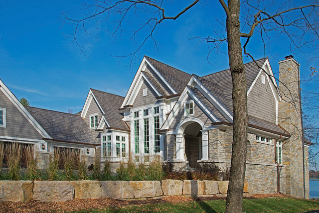 Shingle Style Lake Home - Transitional - House Exterior - Minneapolis ...