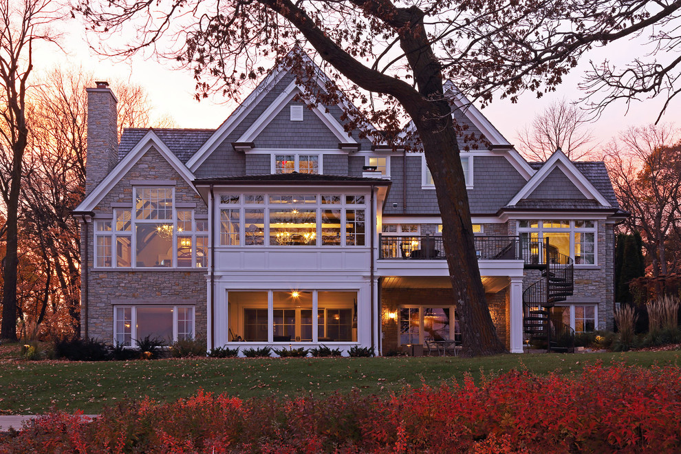 Shingle Style Lake Home - Transitional - Exterior - Minneapolis - by ...