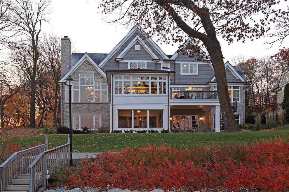 Shingle Style Lake Home - Transitional - Exterior - Minneapolis - by ...