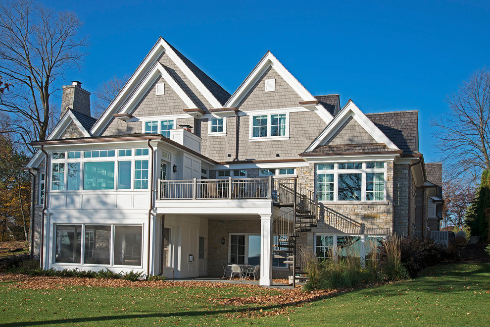 Shingle Style Lake Home - Transitional - Exterior - Minneapolis - by ...