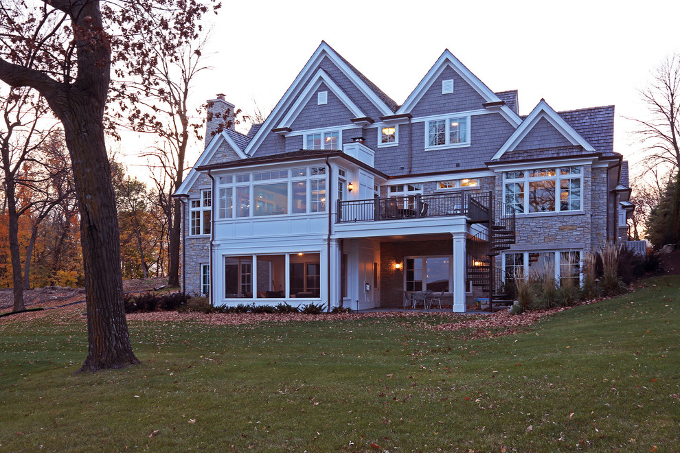 Shingle Style Lake Home - Transitional - Exterior - Minneapolis - by ...