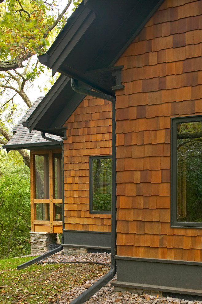 Shingle Style with Stone - Craftsman - Exterior - Minneapolis - by ...