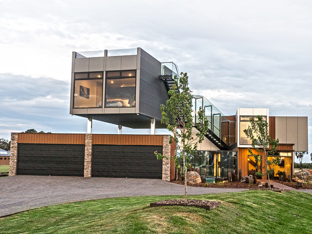 Shipping Container Home - Kialla - Contemporain - Façade - Autres ...