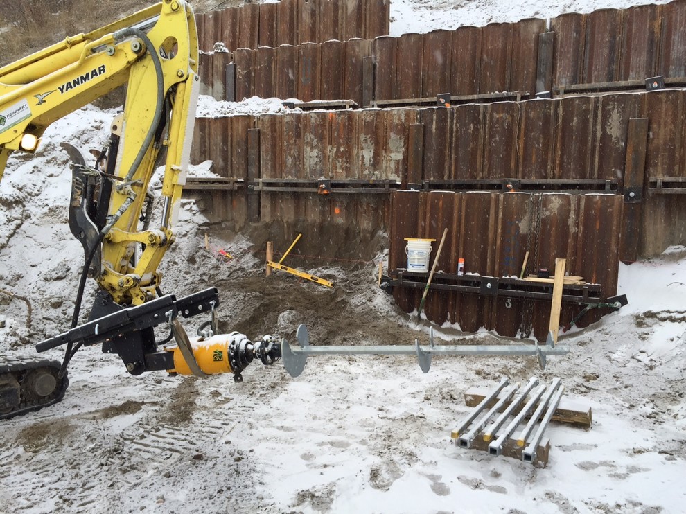 Shoring Retaining Wall / Helical Screw Piles - Exterior - Vancouver ...