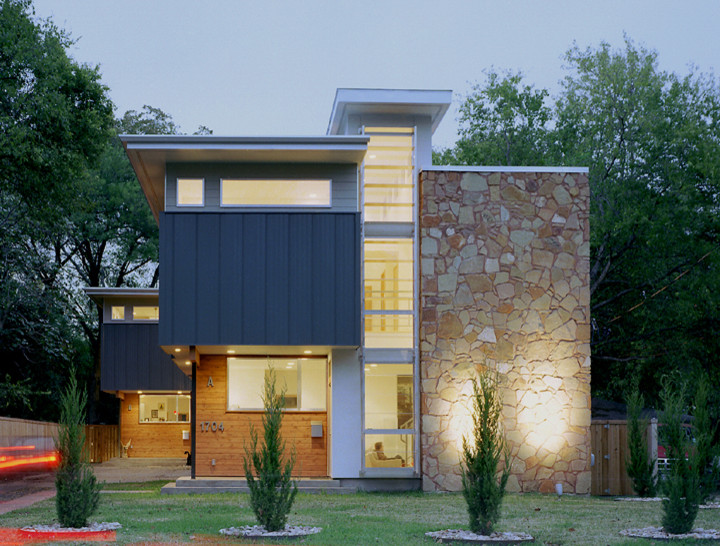 Side By Side - Modern - Exterior - Austin - by Studio Momentum ...