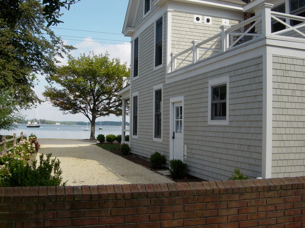Side Flat Roof w/Railing - Beach Style - Exterior - Baltimore - by ...