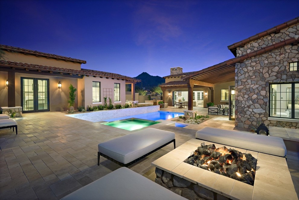 Silverleaf Ranch Hacienda - Rustic - Exterior - Phoenix - by Rains ...