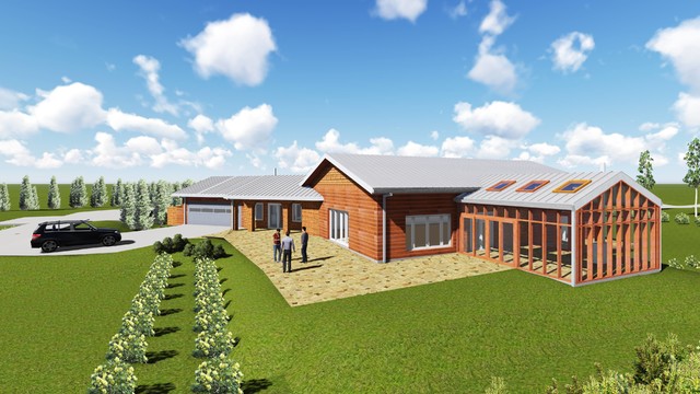 Sky View Farm - Contemporary - House Exterior - Minneapolis - by ...