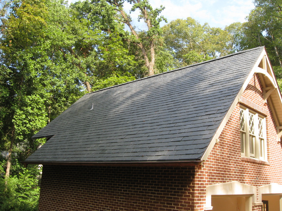 Slate Roof on Garage with Edge Design Details by Luc at DACA ...