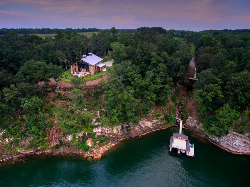 Smith Lake - New Lake House - Farmhouse - Exterior - Birmingham - by ...