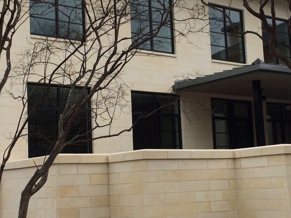 Smooth Cut Stone - Modern - Exterior - Dallas - by Clay Structures | Houzz