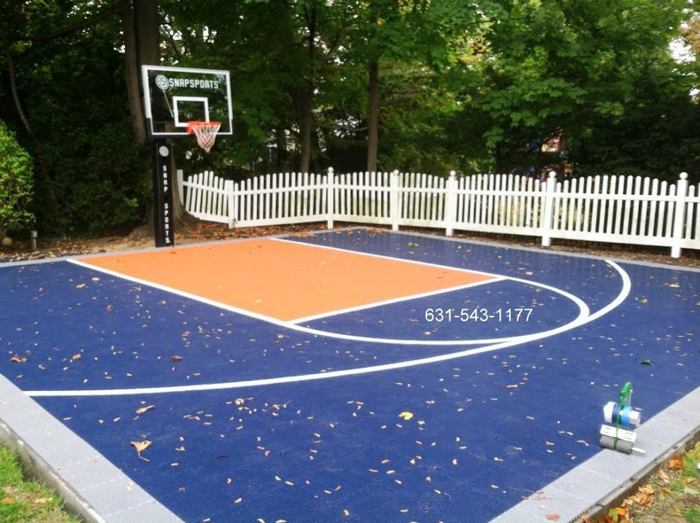 Snap-Sports Basketball Court in Hewlett Harbor by Gappsi - Traditional ...