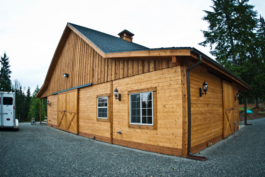 Snohomish Barn With Office - Traditional - Exterior - Seattle - by DC ...