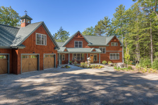 South Sutton, NH Lake Home - Rustic - Exterior - Other - by Timberpeg ...