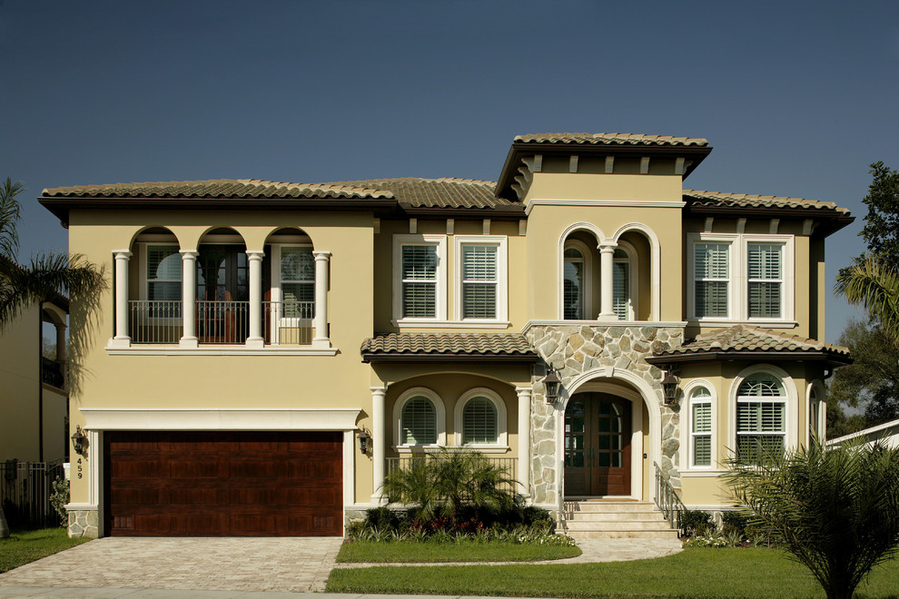 South Tampa Custom Home - Mediterranean - Exterior - Tampa - by ...