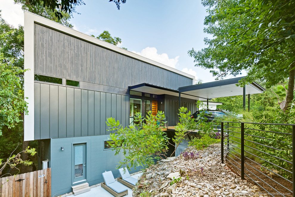 Modern Custom Home Austin - Modern - Exterior - Austin - by FORGE CRAFT ...