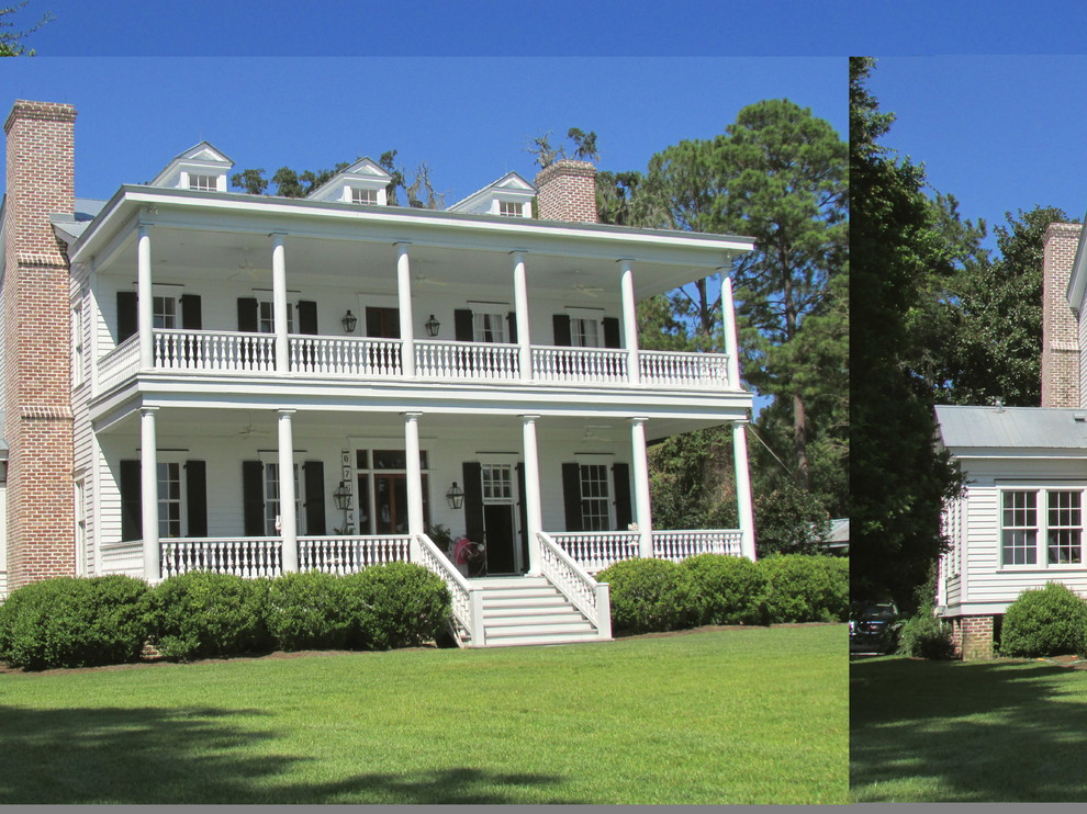 Southern Plantation - Farmhouse - Exterior - Atlanta - by Wilson ...