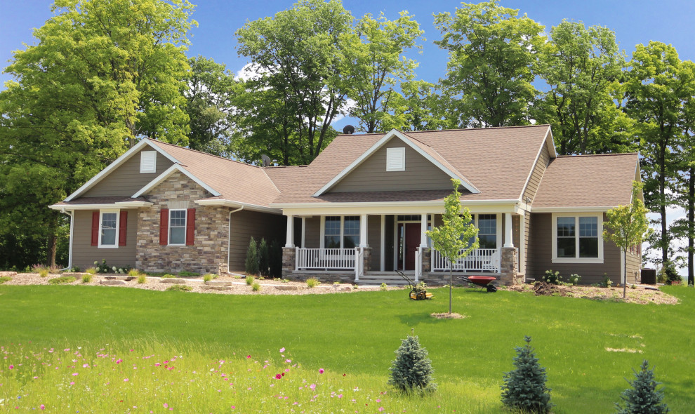 Spacious, Open Concept Ranch Style Home - Transitional - Exterior ...