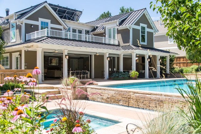 Spacious Pool House New Build - Traditional - Exterior - Denver - by ...