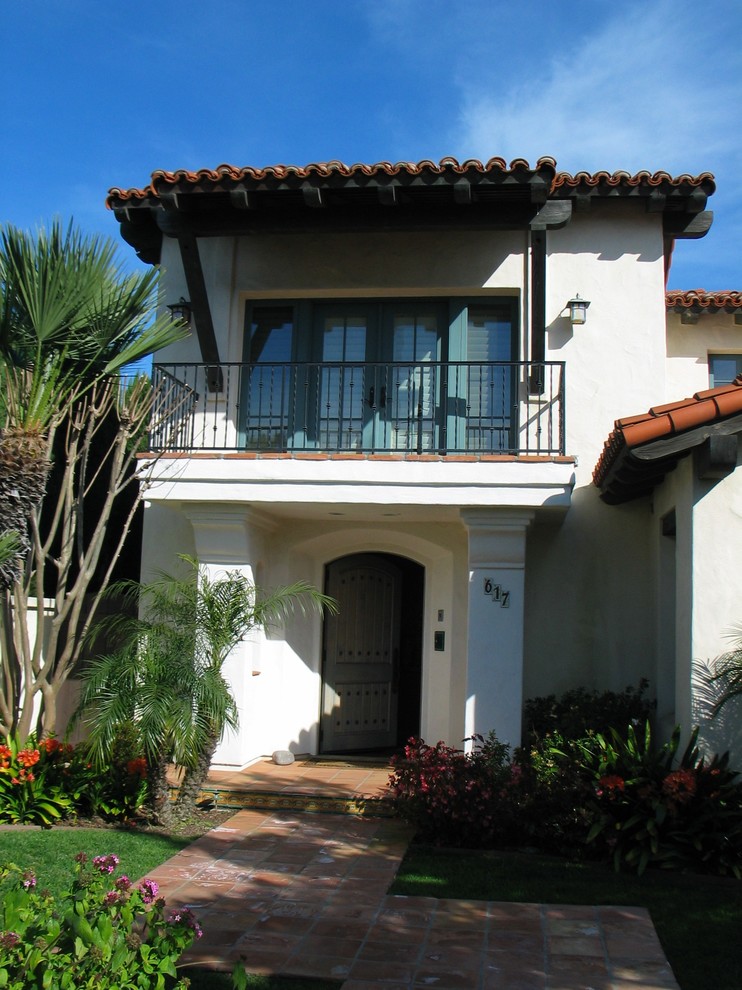Spanish Colonial Style Homes - Mediterranean - Exterior - San Diego ...