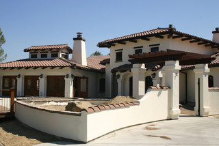 Spanish Mission Style Custom Home - Mediterranean - Exterior - San Luis ...