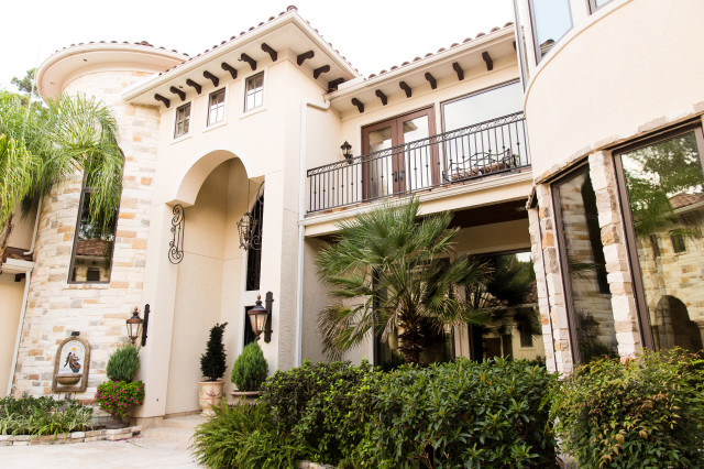 Spanish Style Home Entry - Mediterranean - Exterior - Houston - by ...