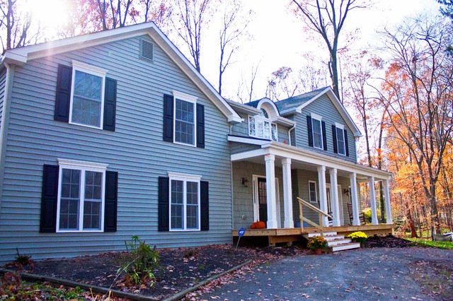 split level addition and remodel - Transitional - House Exterior ...