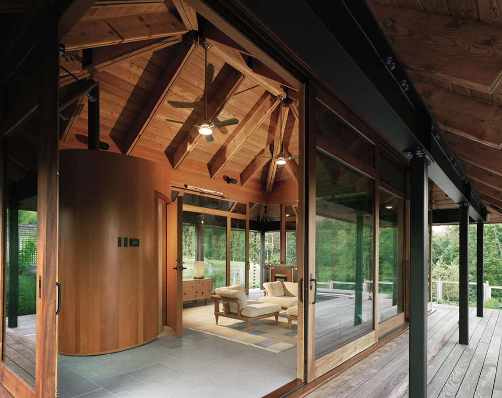 Split Oaks Farm Poolhouse - Casa de campo - Fachada - Boston - de LDa ...