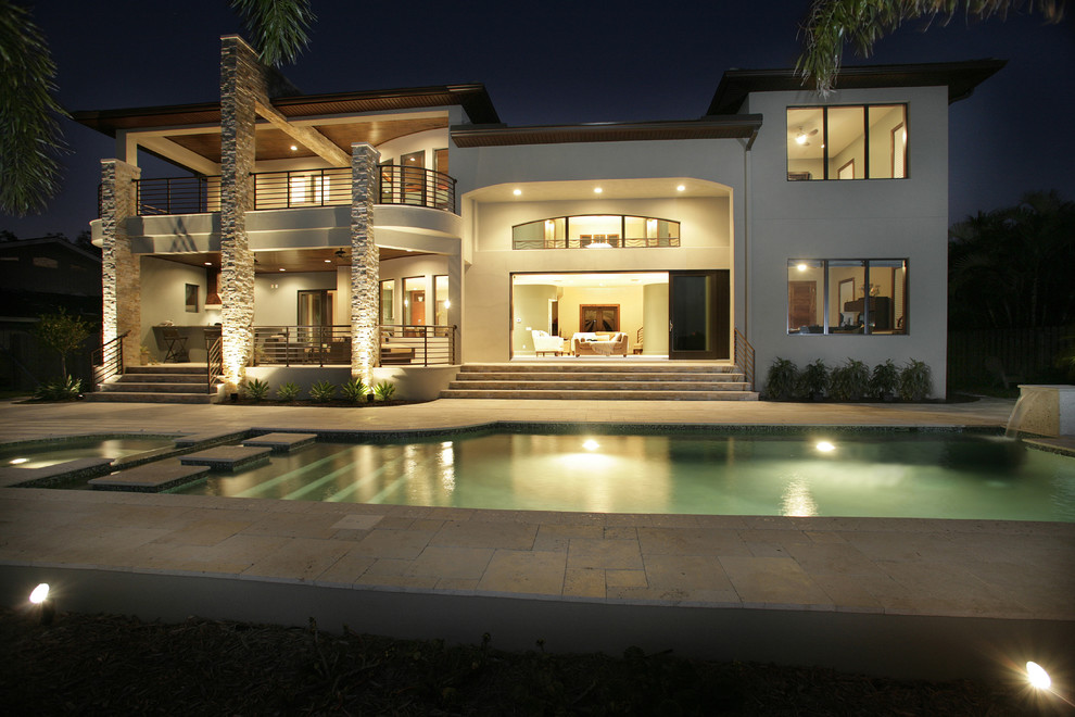 St. Petersburg Custom Home - Exterior - Tampa - by Devonshire Custom ...